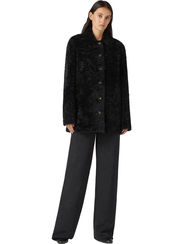 Veronica De Piante Amaia Shearling Jacket - Black