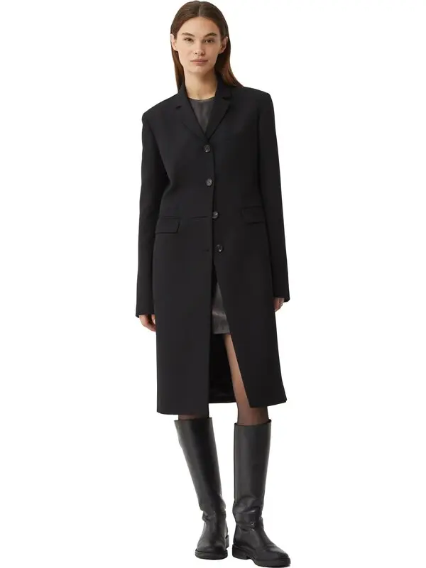 Veronica De Piante Manon Tailored Coat - Black