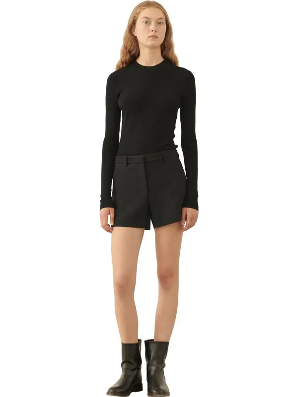 Veronica De Piante Ava Structured Shorts - Black