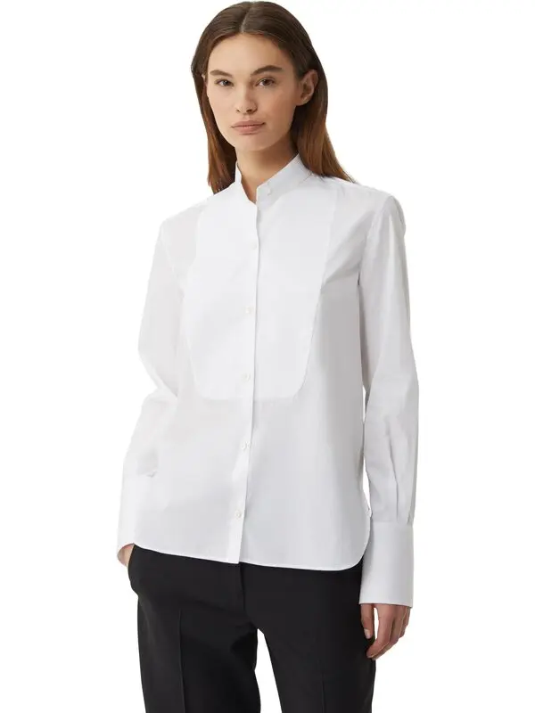 Veronica De Piante Ruby Cotton Poplin Shirt - White