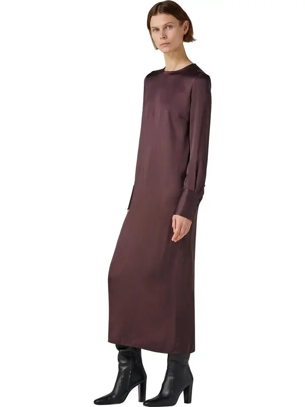 Veronica De Piante Riya Midi Dress - Plum