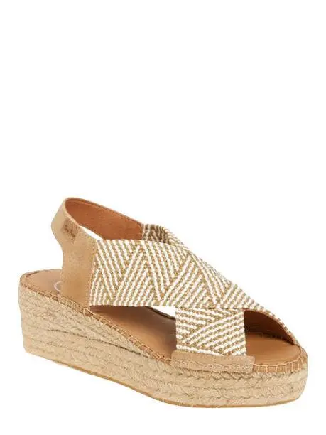 TONI PONS Masai Espadrille Wedge Sandal - Pedra