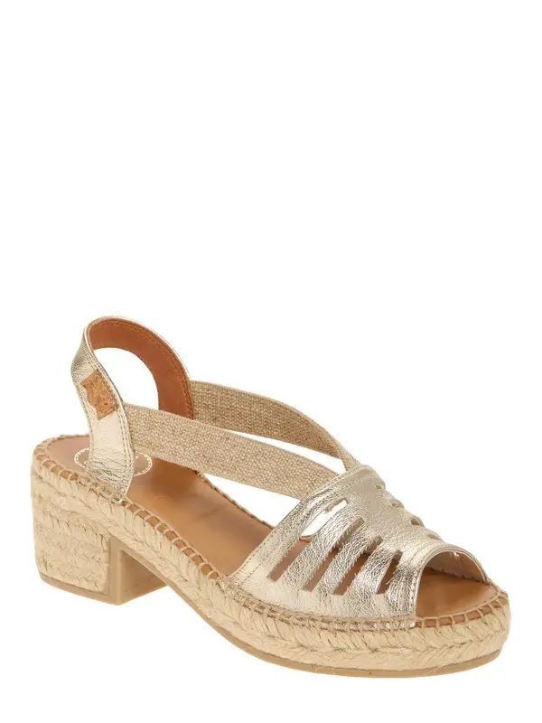 TONI PONS Dima Espadrille Sandal - Platinum