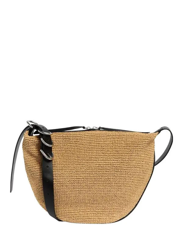Rag & Bone Medium Mercer Woven Hobo Bag - Natural