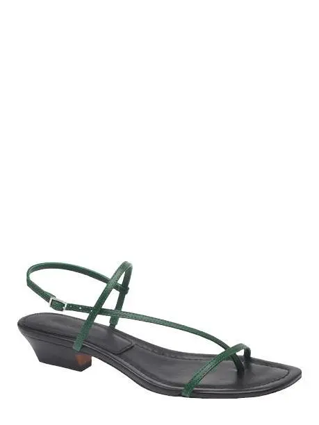 Madewell Maycie Asymmetric T-strap Sandal - Golf Green
