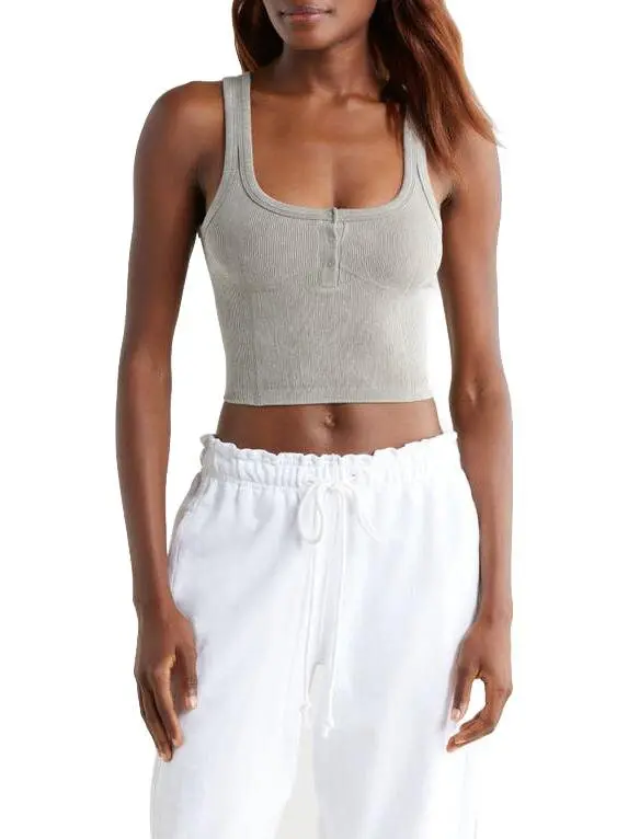 Free People Go To Henley Camisole - Washed Nordic Trail