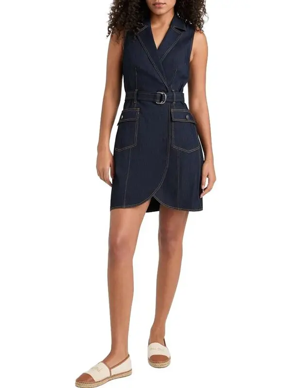 Cinq À Sept Jenessa Sleeveless Denim Dress - Indigo