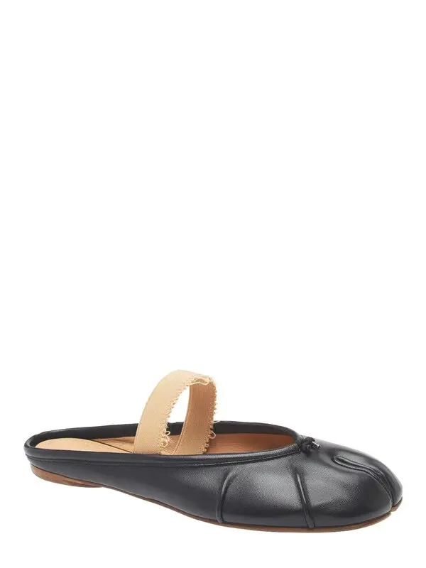 MAISON MARGIELA Tabi Ballerina Mary Jane Mule - Black/ Beige