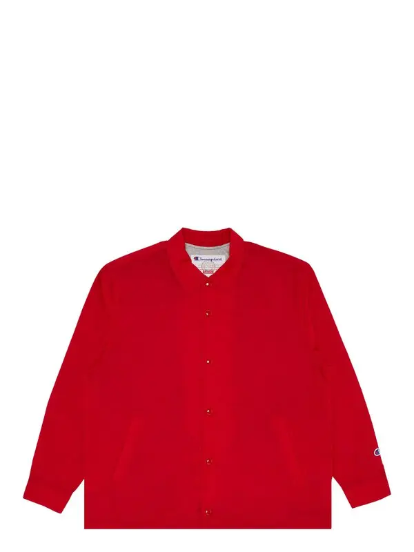 Supreme X Champion Coaches Jacket - Red