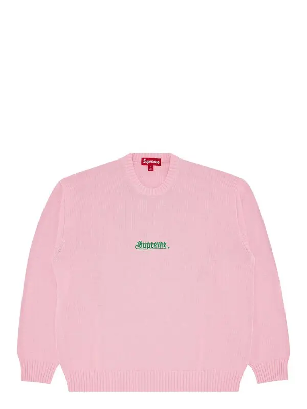 Supreme Old English Sweater - Pink