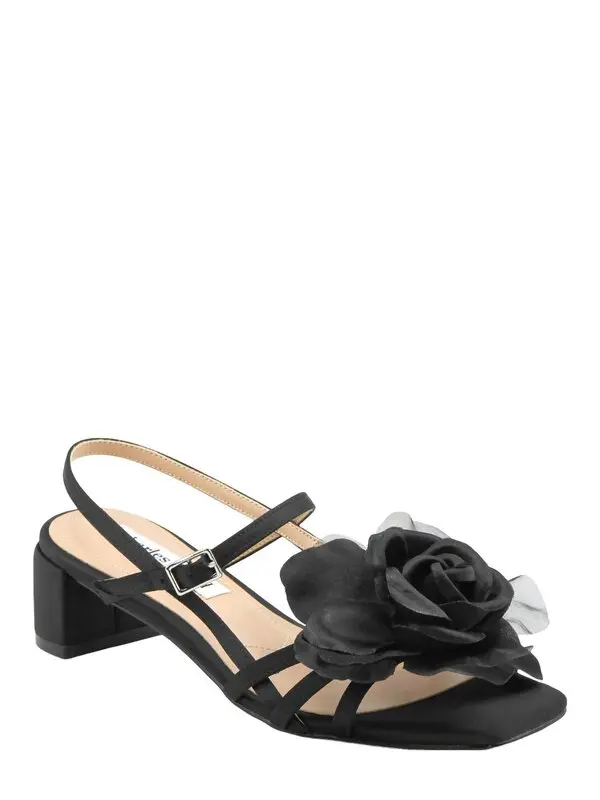 CHARLES DAVID Deb Slingback Mary Jane Sandal - Black