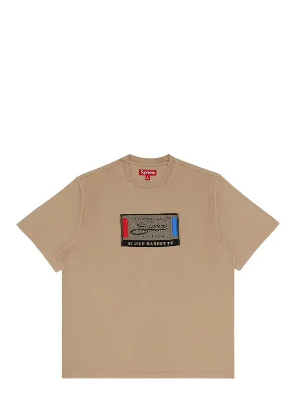 Supreme Intarsia Label Short-sleeve Top - Tan