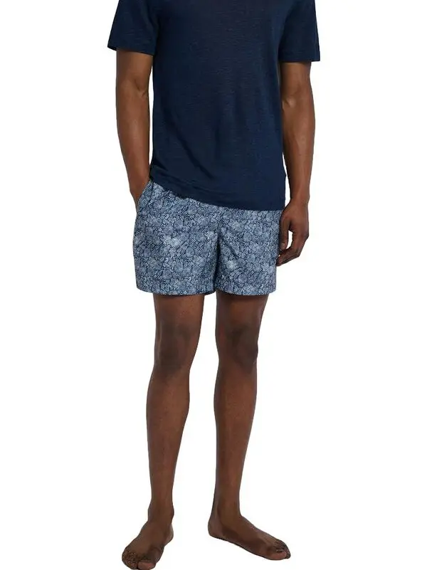 Onia Charles 5" Swim Trunks - Deep Navy Multi