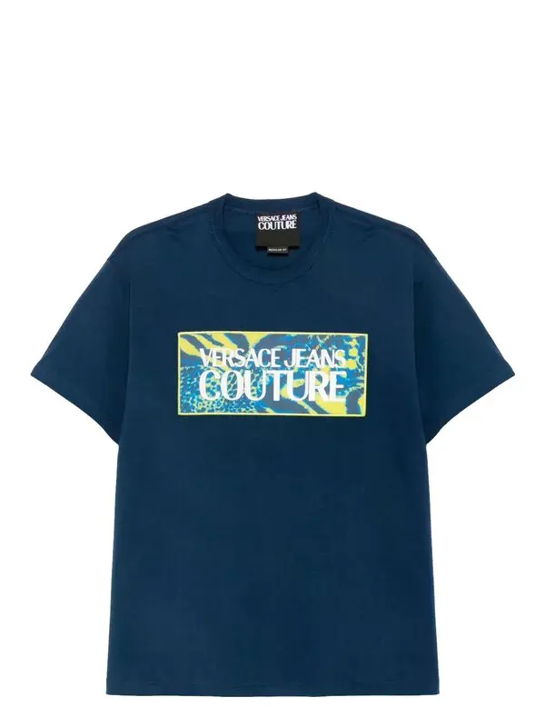 Versace Logo-patch T-shirt - Blue