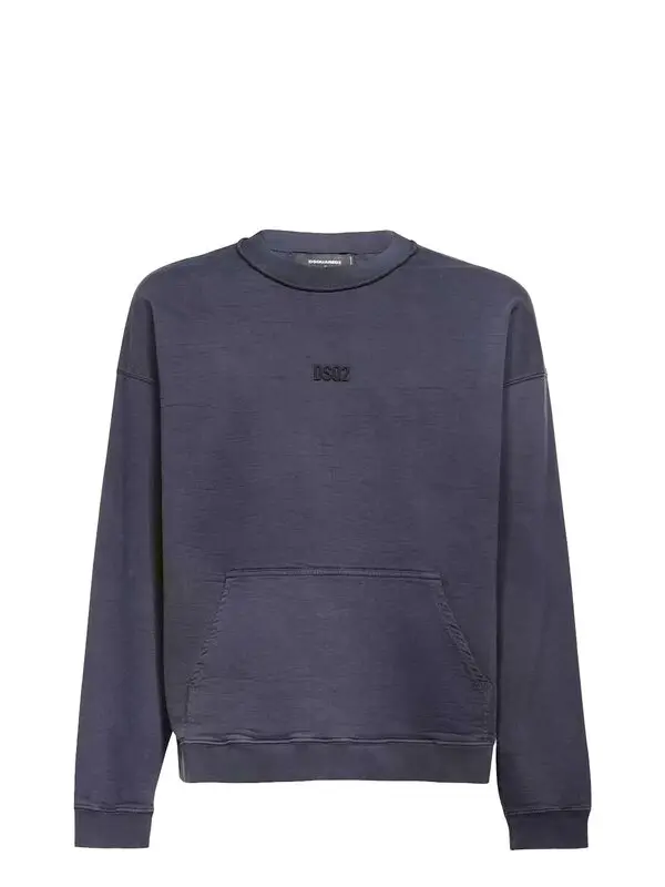 Dsquared2 Logo-rubberised Sweatshirt - Blue