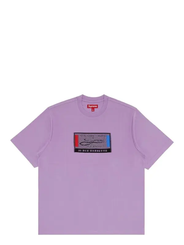 Supreme Intarsia Label Short-sleeve Top - Purple