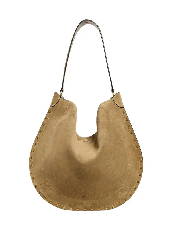 Isabel Marant Oskan Hobo Shoulder Bag - Taupe