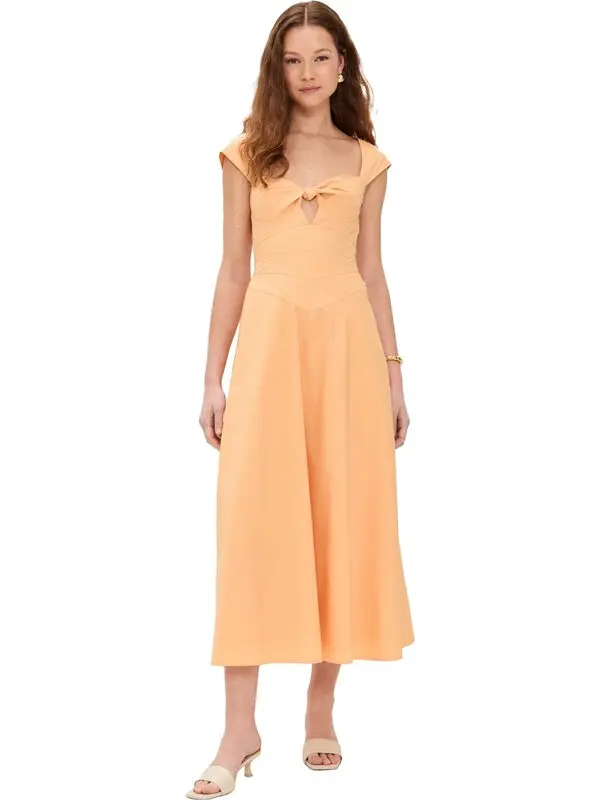 Cult Gaia Magnolia Midi Dress - Kumquat