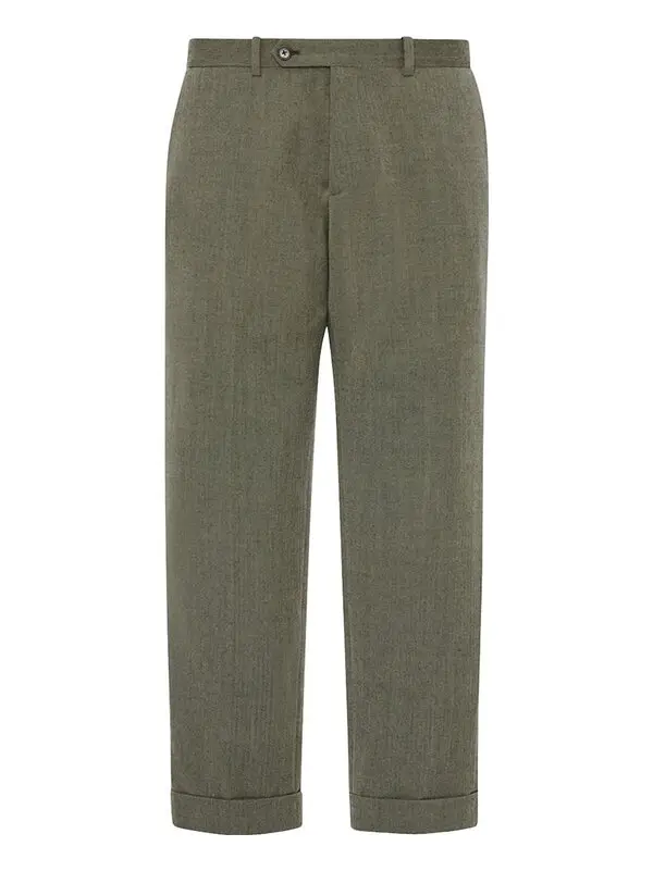THE ROW Seth Straight-leg Trousers - Black / Pale Yellow