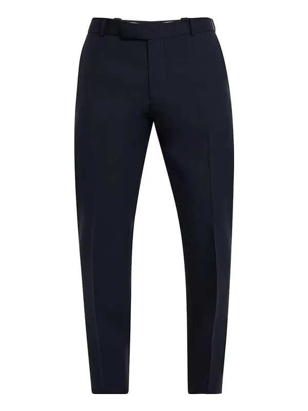 Alexander McQueen Wool Cigarette Trousers - Navy