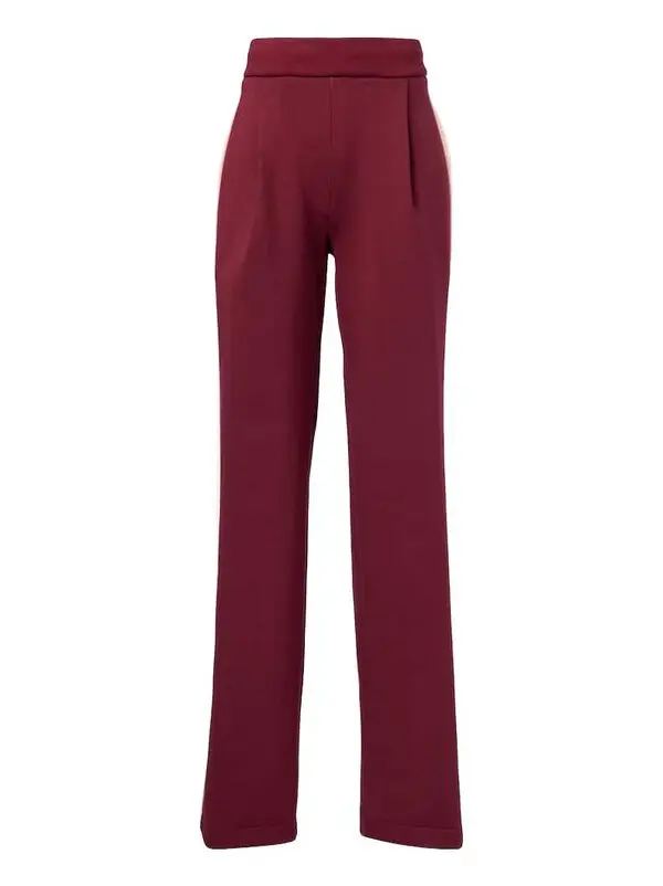 Dries Van Noten High-rise Wide-leg Pants - Burgundy
