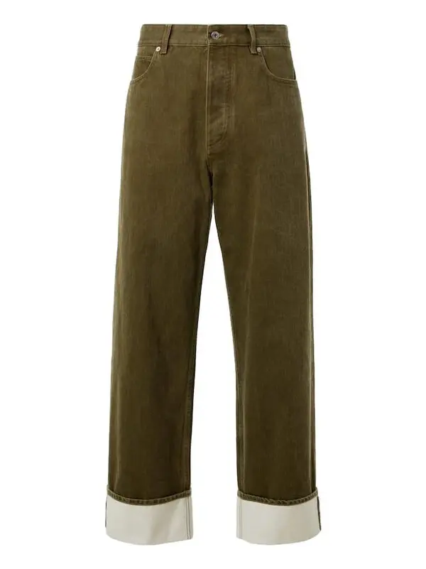 Bottega Veneta Straight Leg Jeans - Green