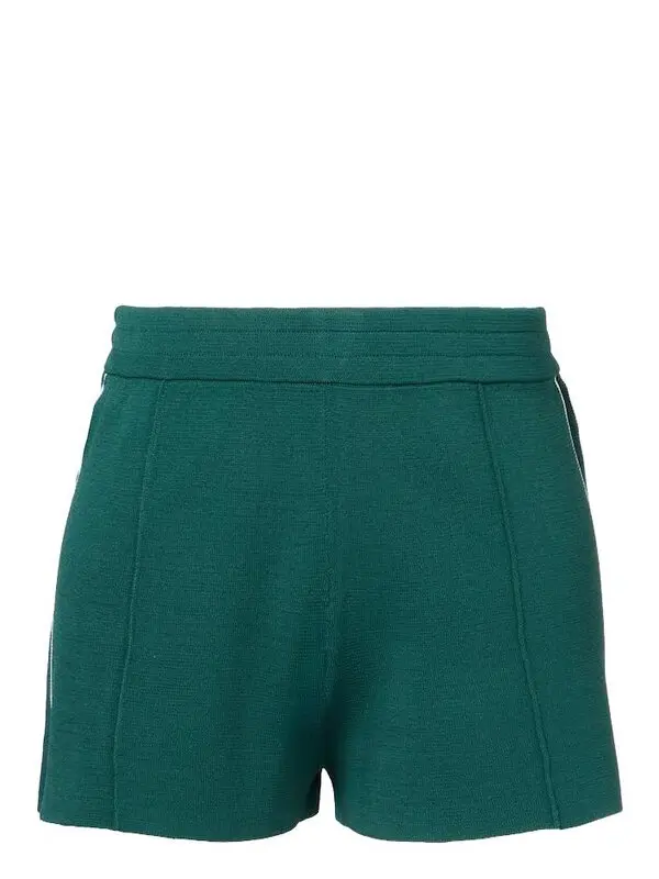 The Upside Les Border Evert Knitted Shorts - Green
