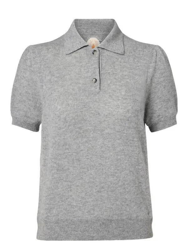 Jardin Des Orangers Cashmere Polo Sweater - Grey
