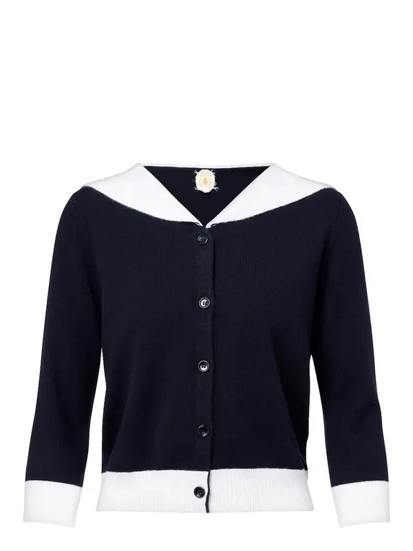 Jardin Des Orangers Cashmere Cardigan - Blue