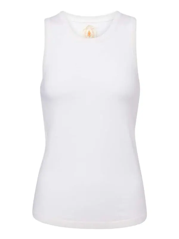 Jardin Des Orangers Sleeveless Cashmere Top - White