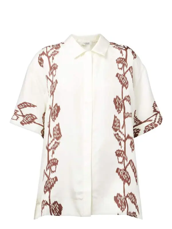 Asceno Montauk Silk Twill Shirt - Brown