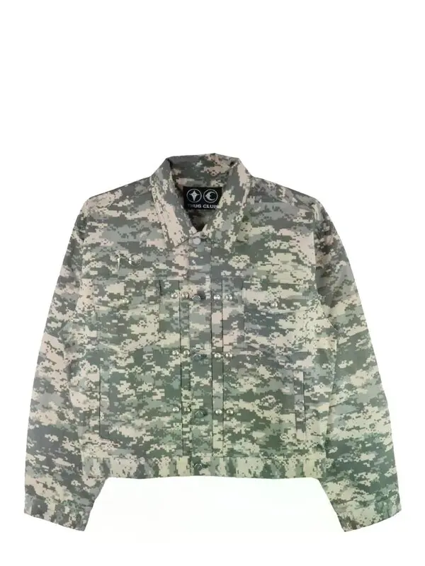 THUG CLUB Camouflage-print Jacket - Grey