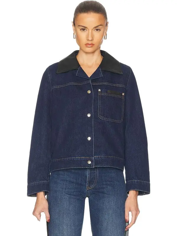 WALES BONNER Sea Denim Jacket - Indigo