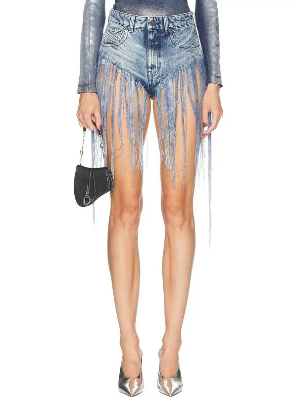 Diesel Fringe Short - Blue
