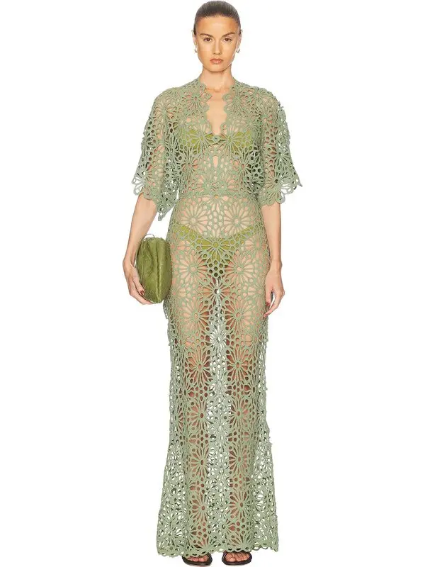 Norma Kamali Obie Gown - Vintage Green