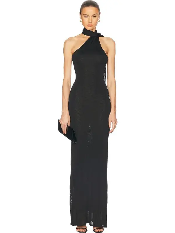 Galvan Mirage Dress - Black