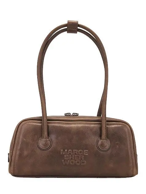 MARGESHERWOOD Soft Boston Bag - Washed Brown Pull Up
