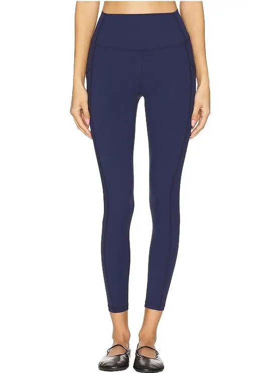 Spiritual Gangster Cruz 7/8 Pocket Legging In Navy - Indigo