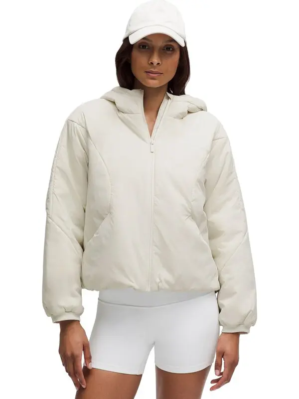 Lululemon Water-resistant Insulated Hooded Jacket - Bone