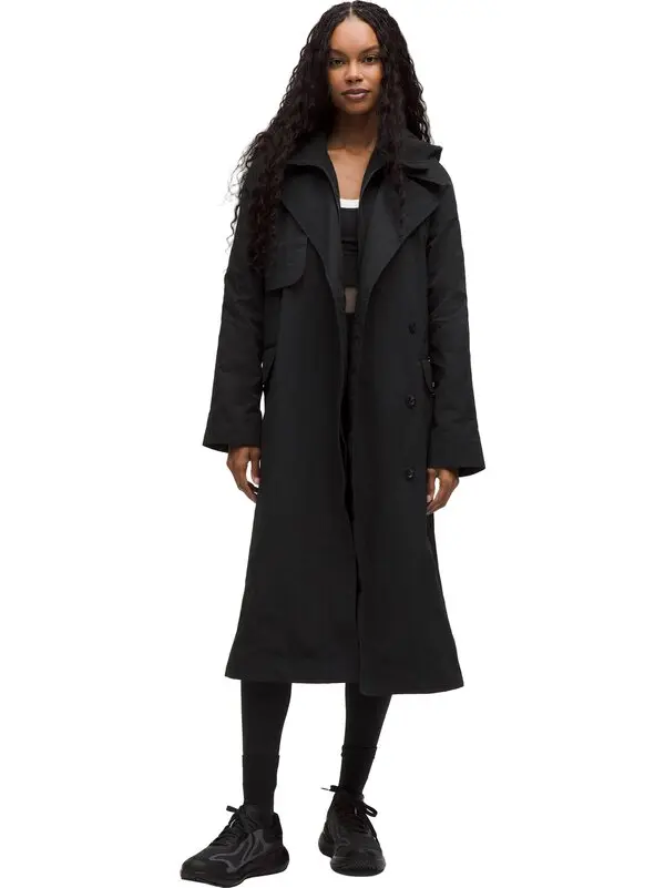 Lululemon Classic-fit Trench Coat - Black