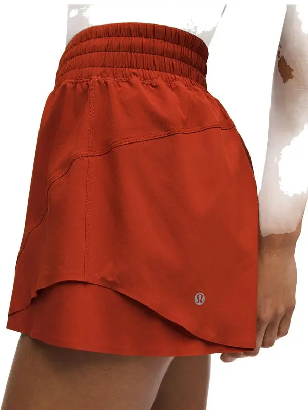 Lululemon Shake It Out High-rise Running Short - Autumn Rust