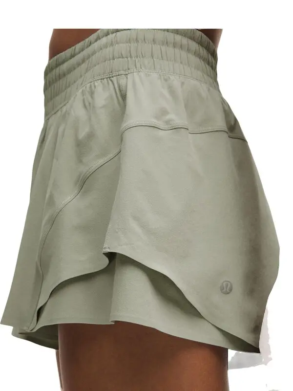 Lululemon Shake It Out High-rise Running Short - Fog Green