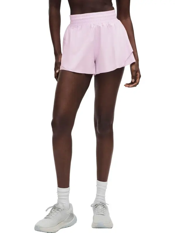 Lululemon Shake It Out High-rise Running Short - Pink Organza