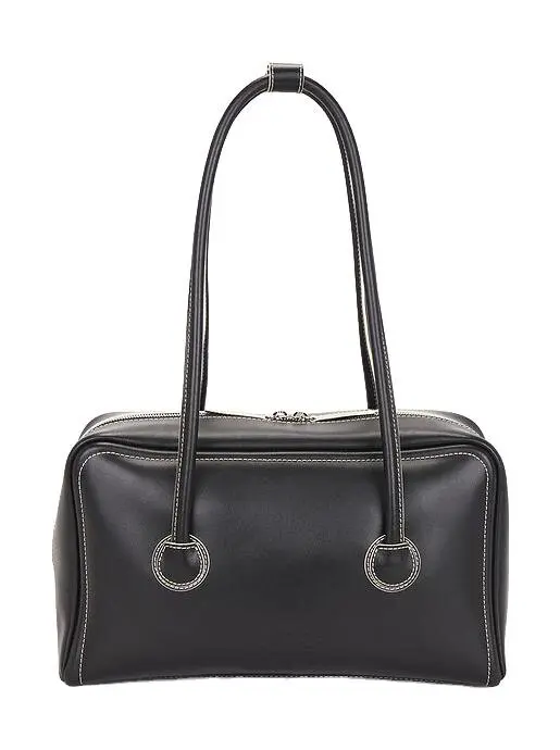 MARGESHERWOOD Soft Boston Bag - Black Plain