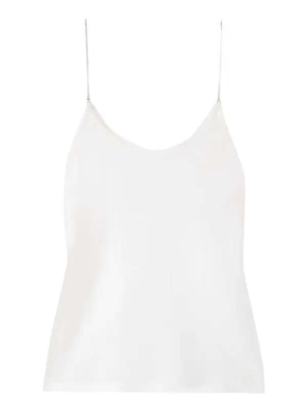 Alaïa Embellished Knit Camisole - White