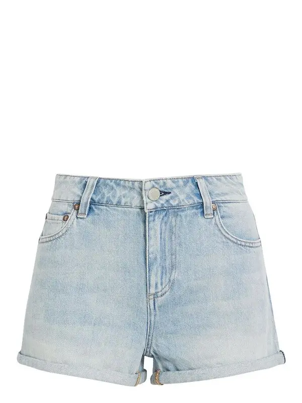 Alice + Olivia Maggie Denim Shorts - Light Denim
