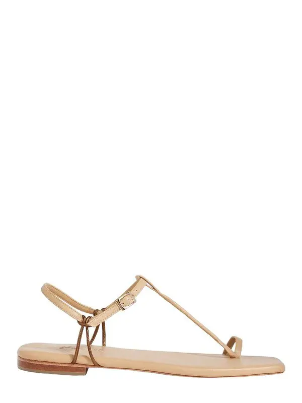 Johanna Ortiz Sun Downer Leather Sandals - Neutral