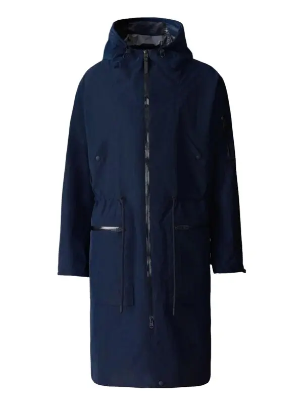 Mackage Gage Long Seam Sealed Ripstop Raincoat - Navy