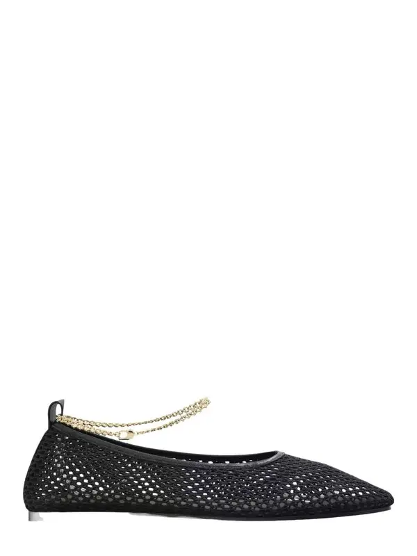MARIA LUCA Leather Ballerina Shoes - Black