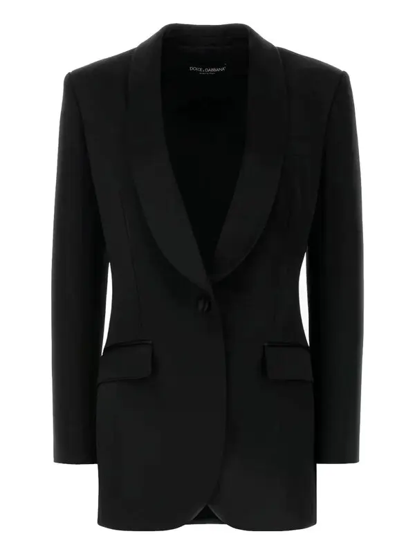 Dolce & Gabbana Single-breasted Blazer - Black